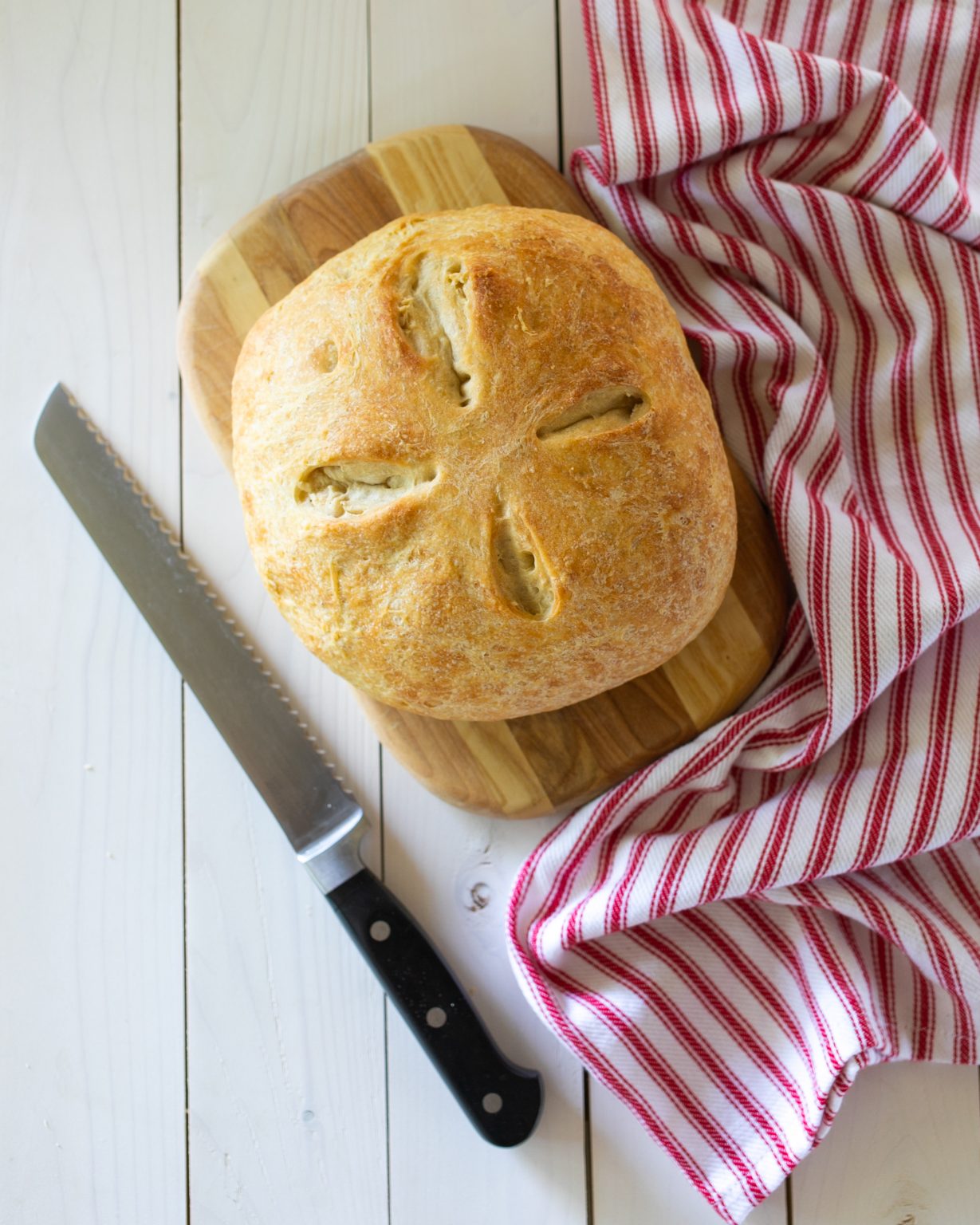 Super Fast No-Knead Bread - Marie Saba