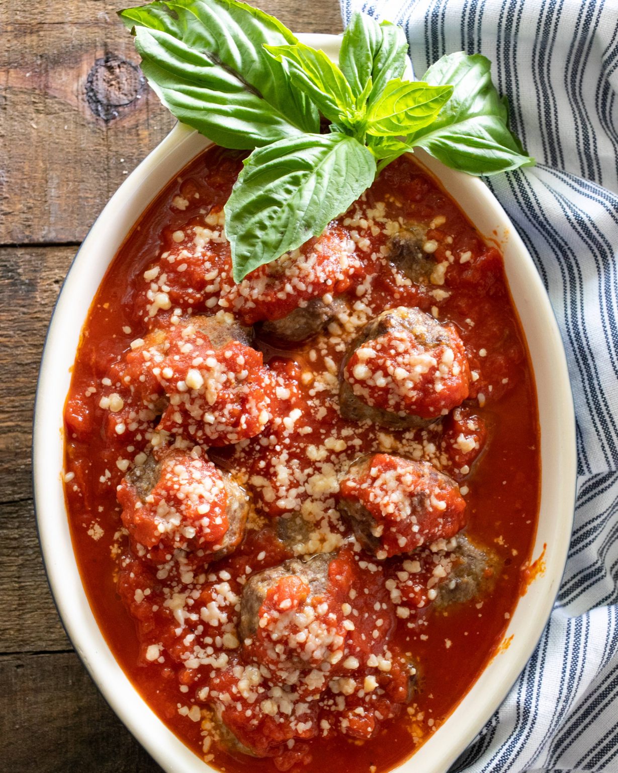 Air Fryer Meatballs Marinara - Marie Saba