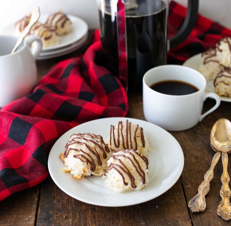 Five-Ingredients Coconut Macaroons - Marie Saba