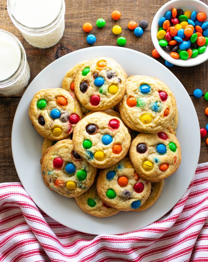 Classic M&M's Cookies - Marie Saba