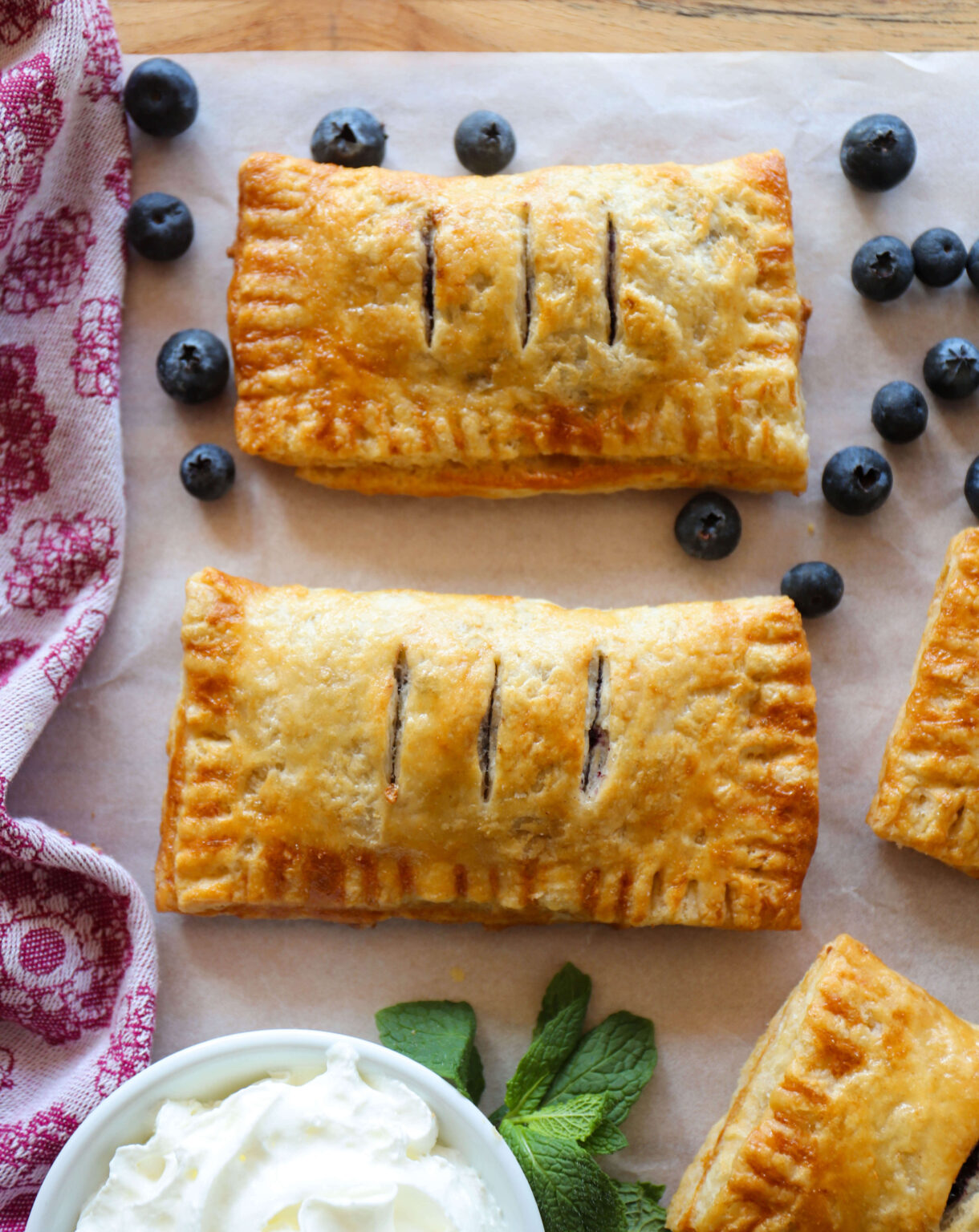 Blueberry Hand Pies - Air Fryer or Oven!